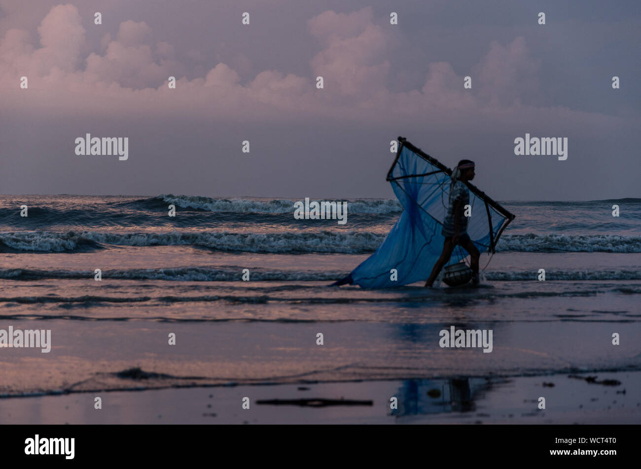 Fisherman at Sea Stock Photo - Alamy