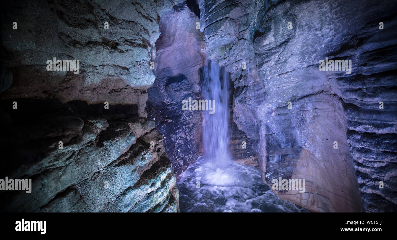 Varone, Lake Garda, Italy, Europe, August 2019, a view of the Varone ...