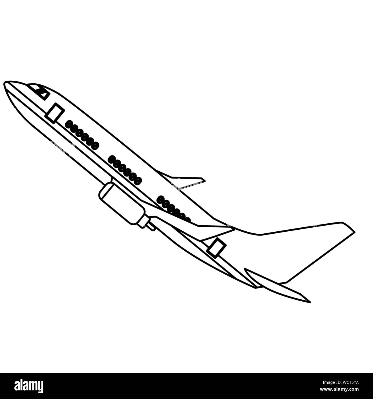 Isolated airplane vector design Stock Vector Image & Art - Alamy