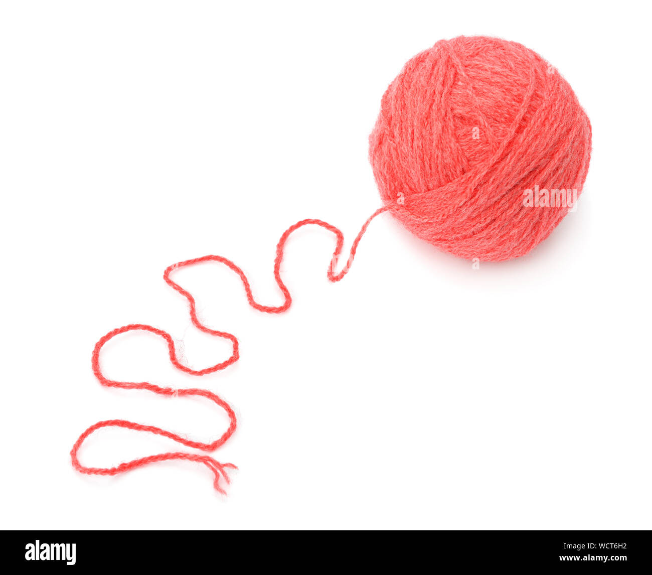 skein of thread isolated on white background Stock Photo - Alamy