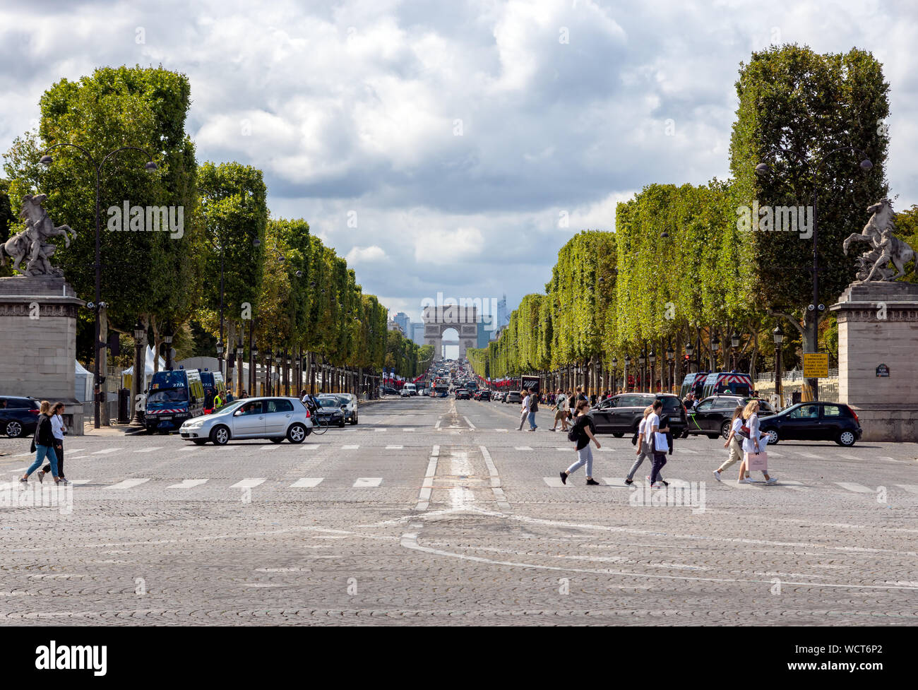 The Champs-Elysees in Paris, France Stock Photo - Alamy