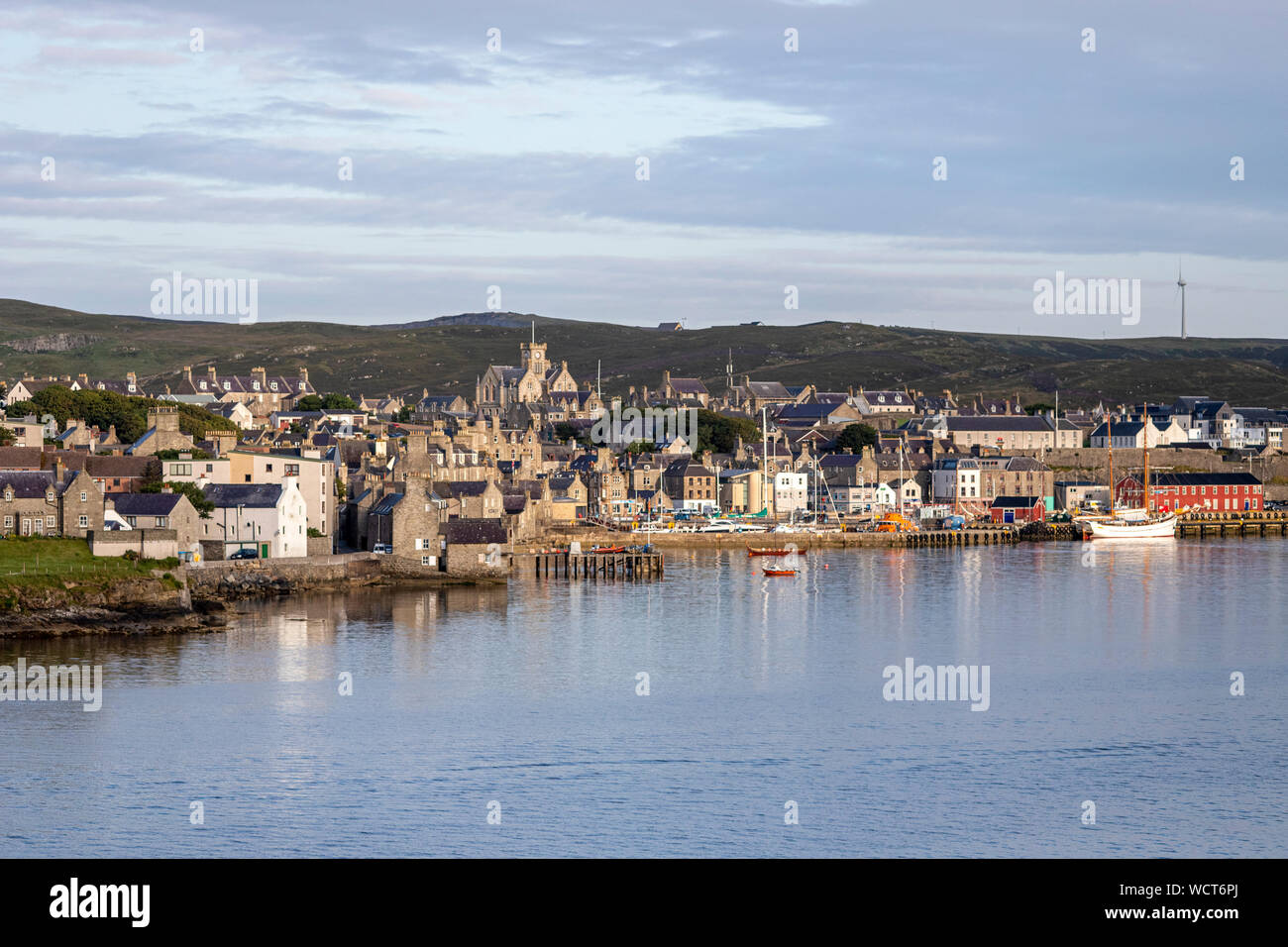 Lerwick from, MV Hrossey ferry NorthLink Ferries, Shetland, Scotland ...