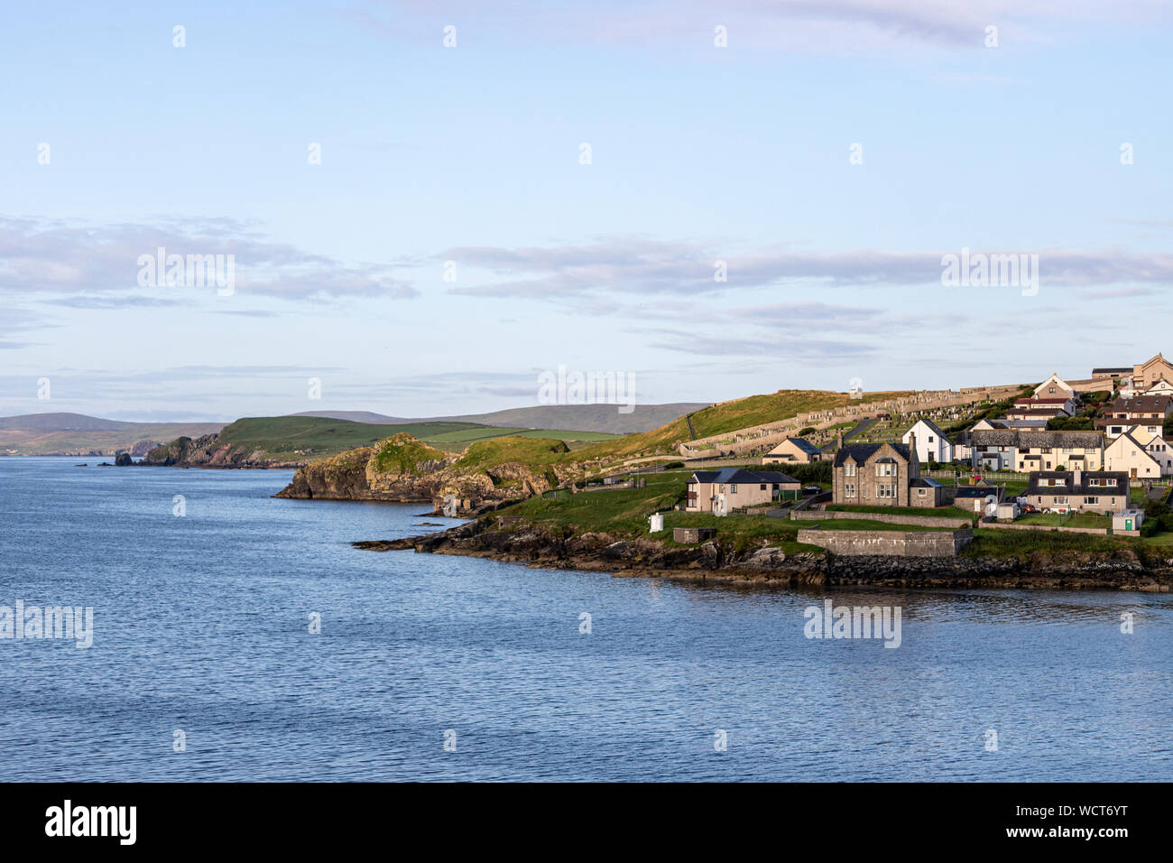 Lerwick from, MV Hrossey ferry NorthLink Ferries, Shetland, Scotland ...