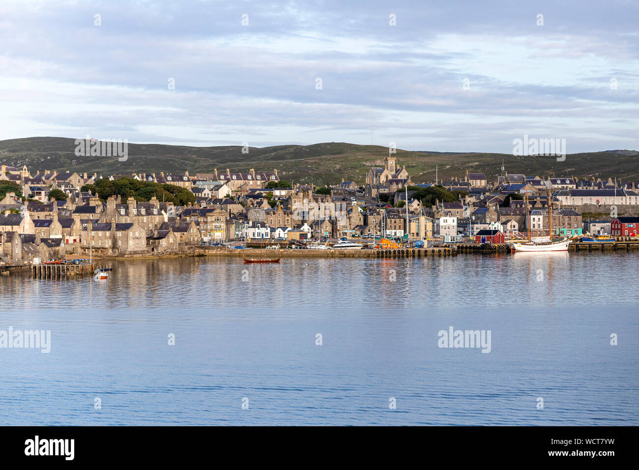 Lerwick from, MV Hrossey ferry NorthLink Ferries, Shetland, Scotland ...