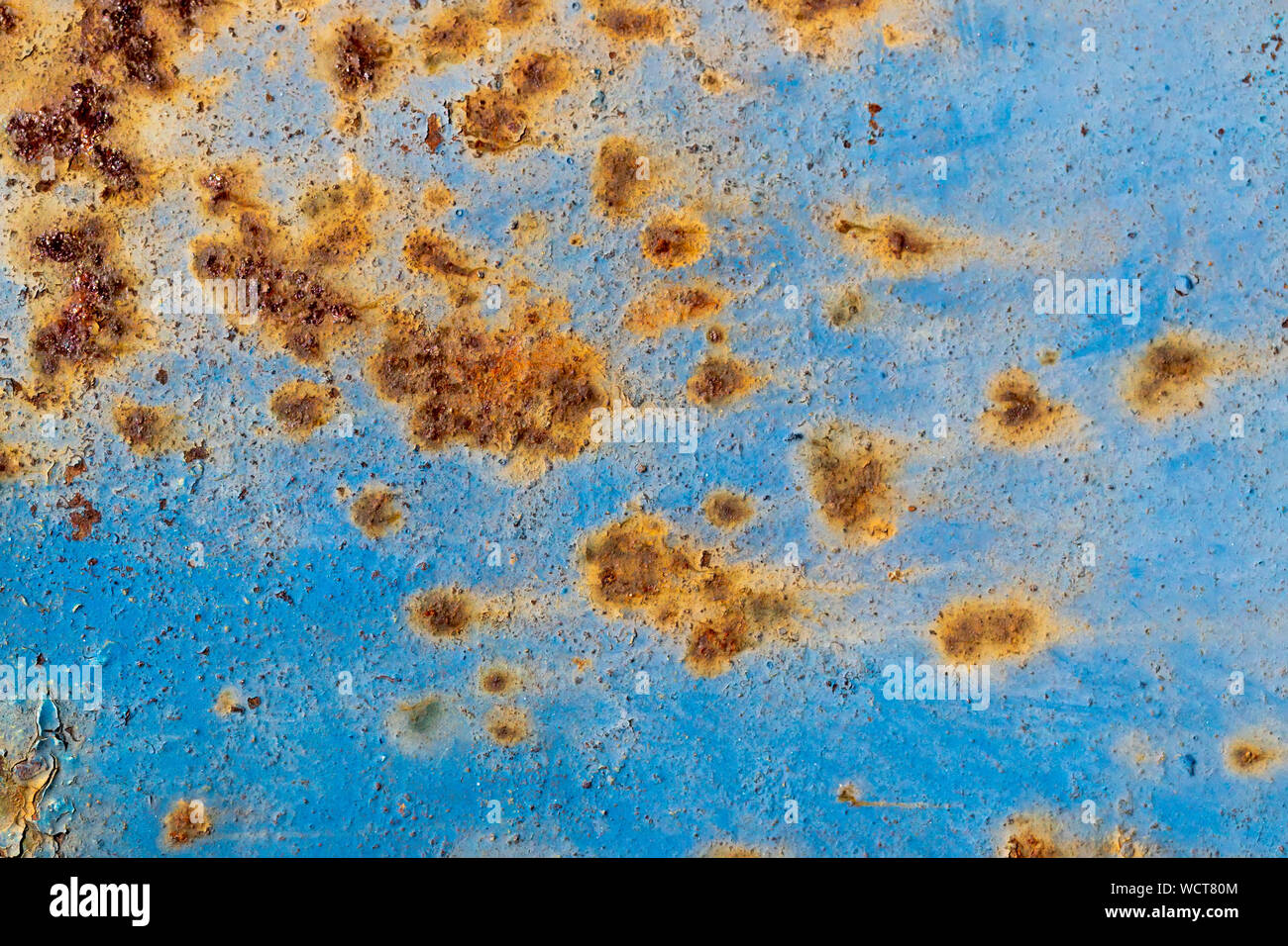 Texture of peeling paint from rusty metal. Abstract background for ...