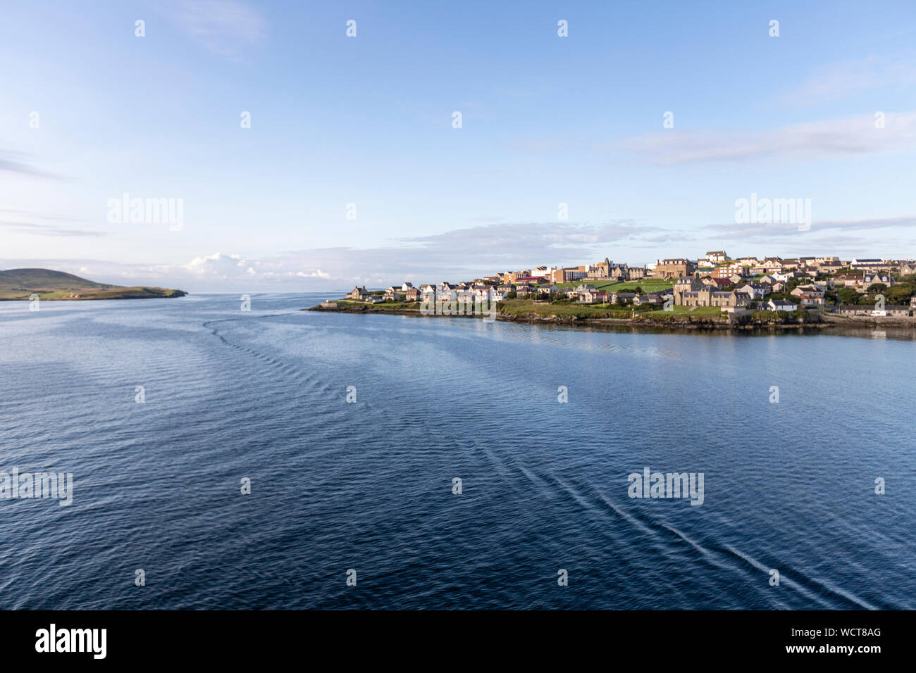 Lerwick from, MV Hrossey ferry NorthLink Ferries, Shetland, Scotland ...