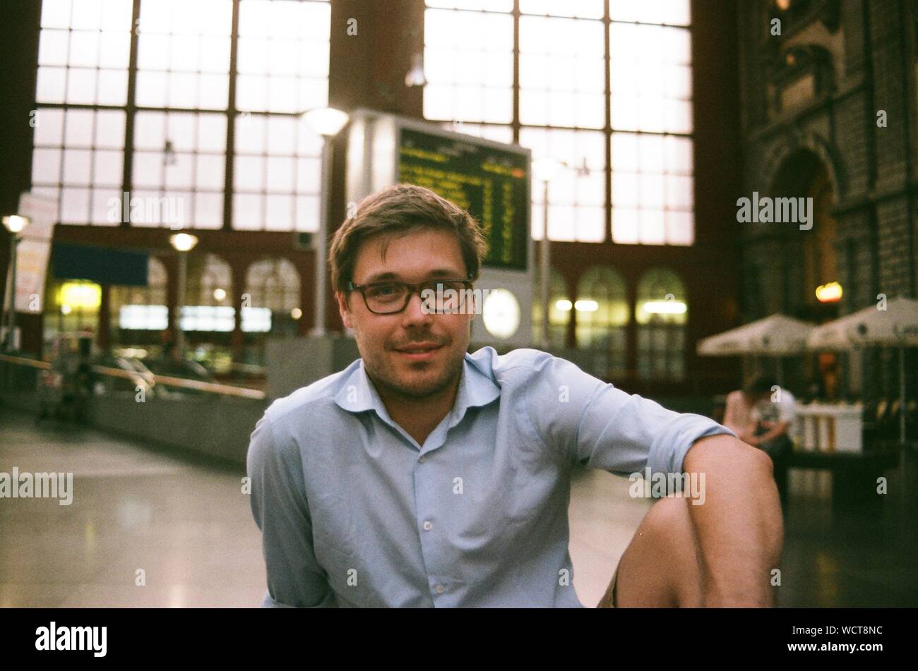 Sitting in railway hi-res stock photography and images - Alamy