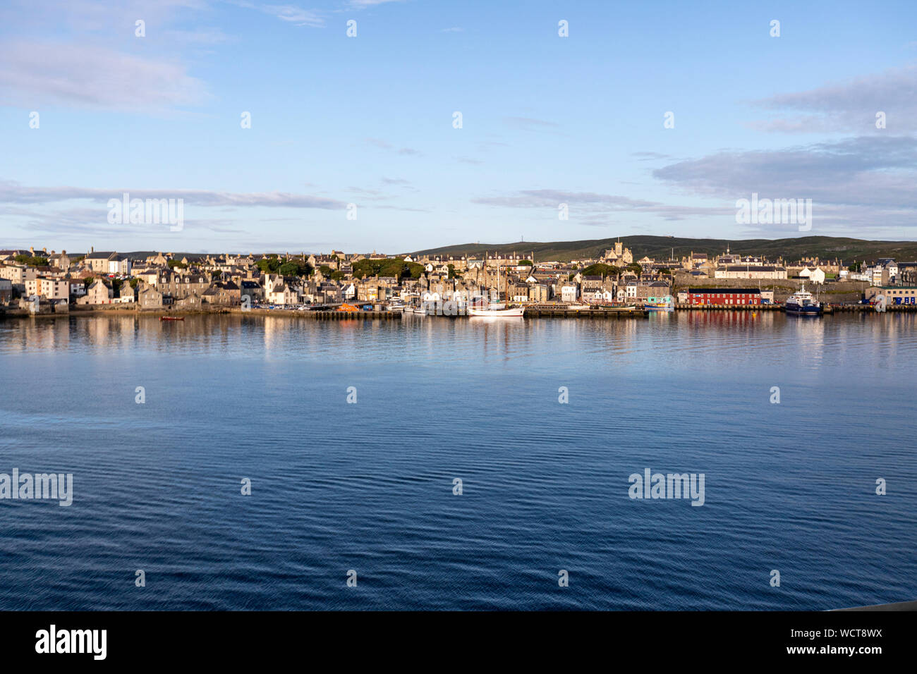 Lerwick from, MV Hrossey ferry NorthLink Ferries, Shetland, Scotland ...