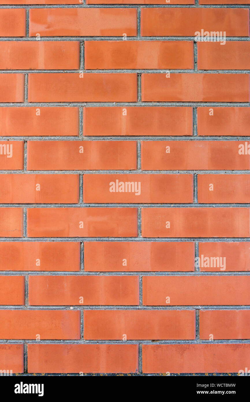 Red brick wall texture background. Decorative facade of the house ...