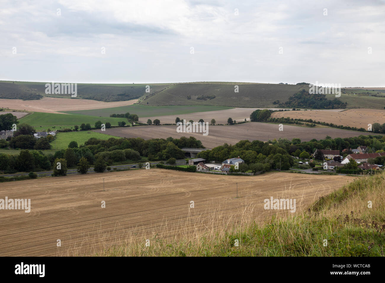View of the countryside surrounding Castle Hill / Mere Castle, Mere ...