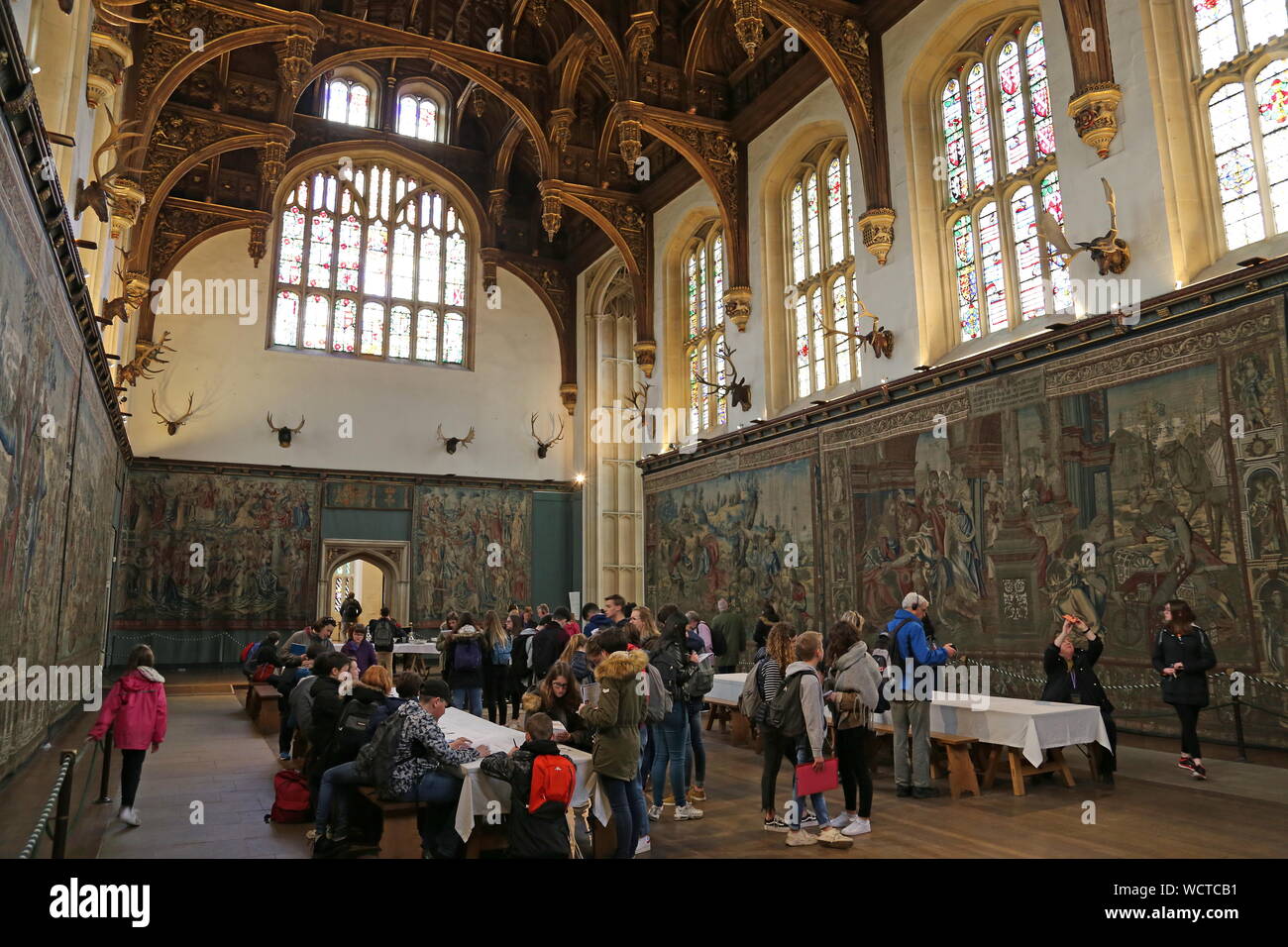 Great Hall (busy), Hampton Court Palace, East Molesey, Surrey, England ...