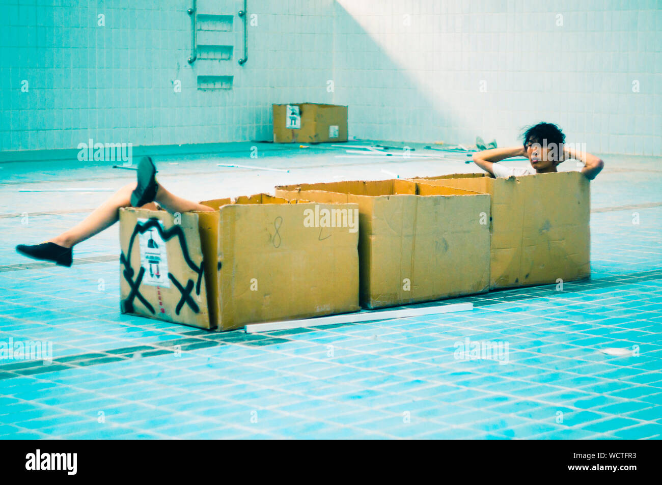 Swimming box hi-res stock photography and images - Alamy