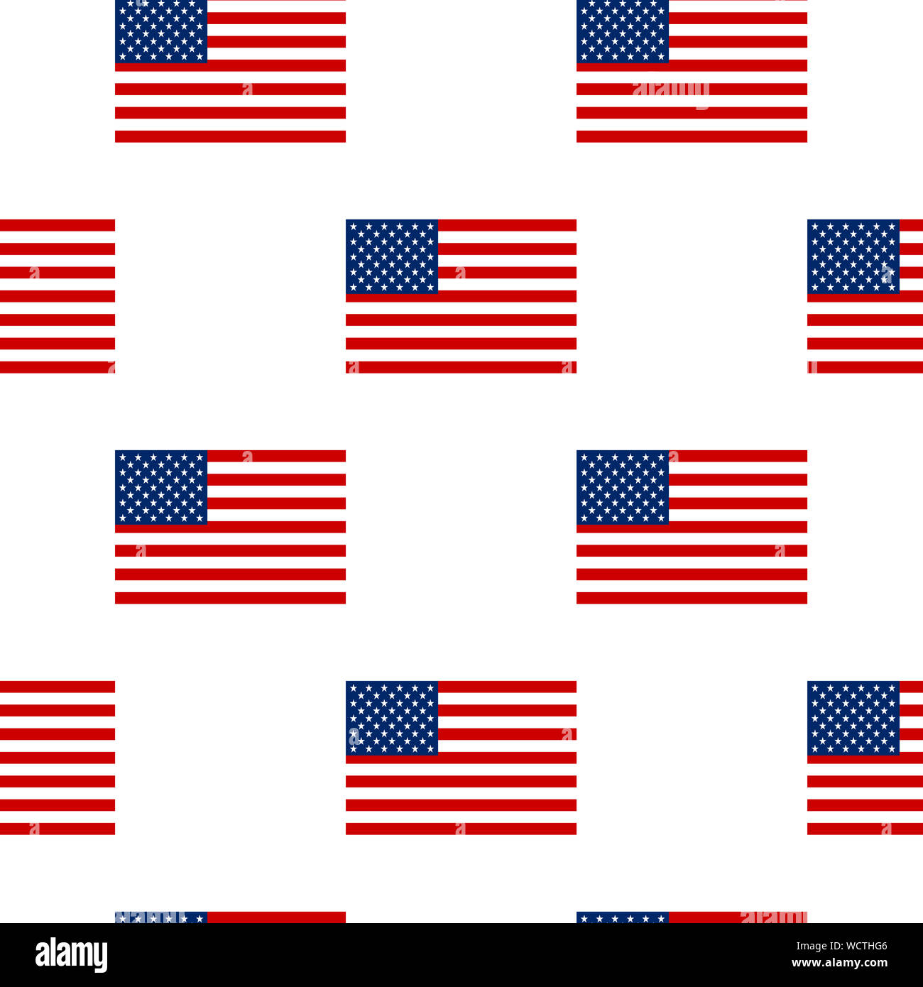 US flag seamless pattern background vector illustration -Banner ...