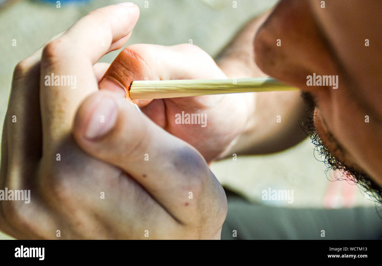 One man smoking joint hi-res stock photography and images - Alamy