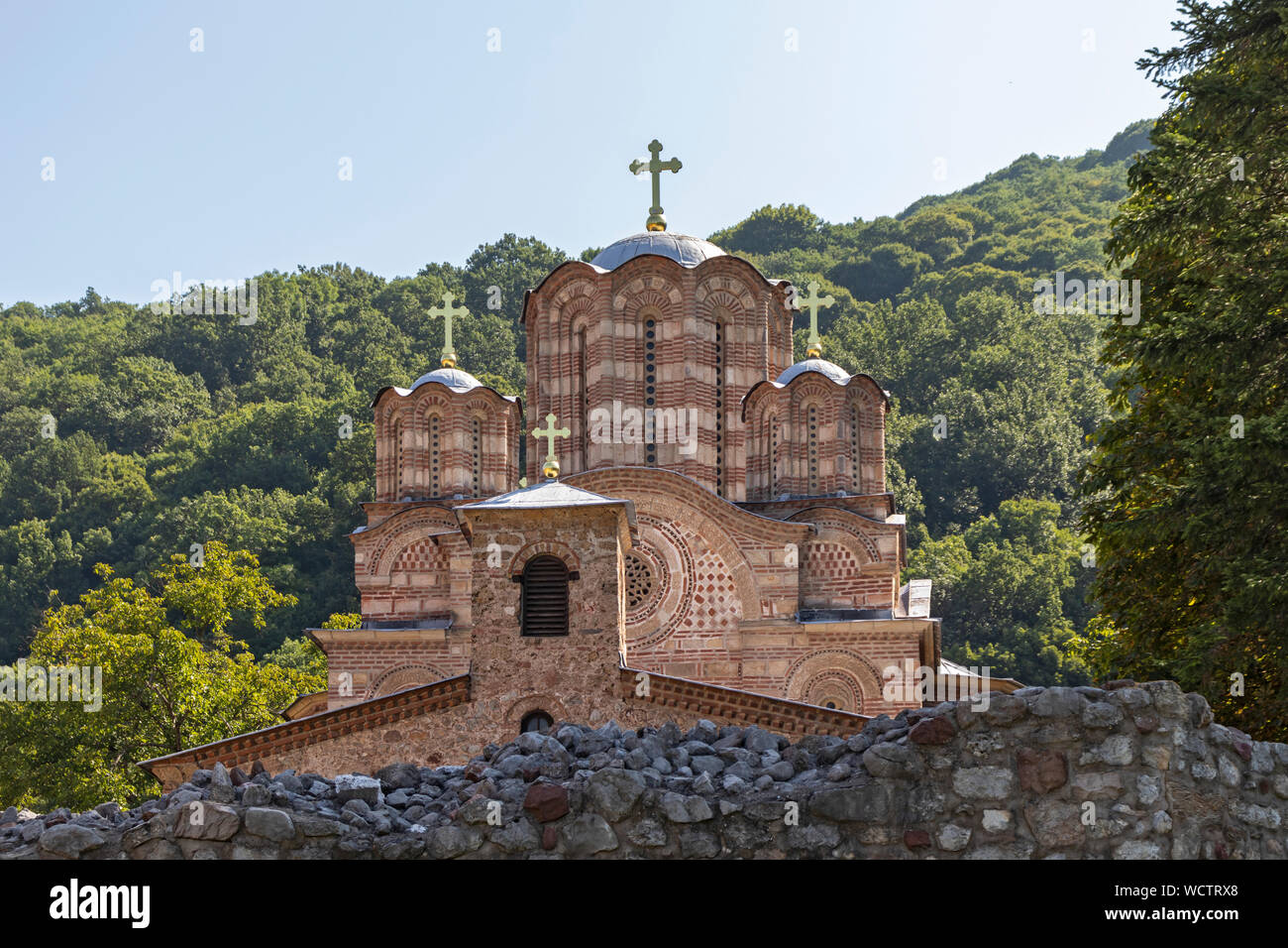 RAVANICA MONASTERY, SERBIA - AUGUST 11, 2019: Medieval Ravanica ...