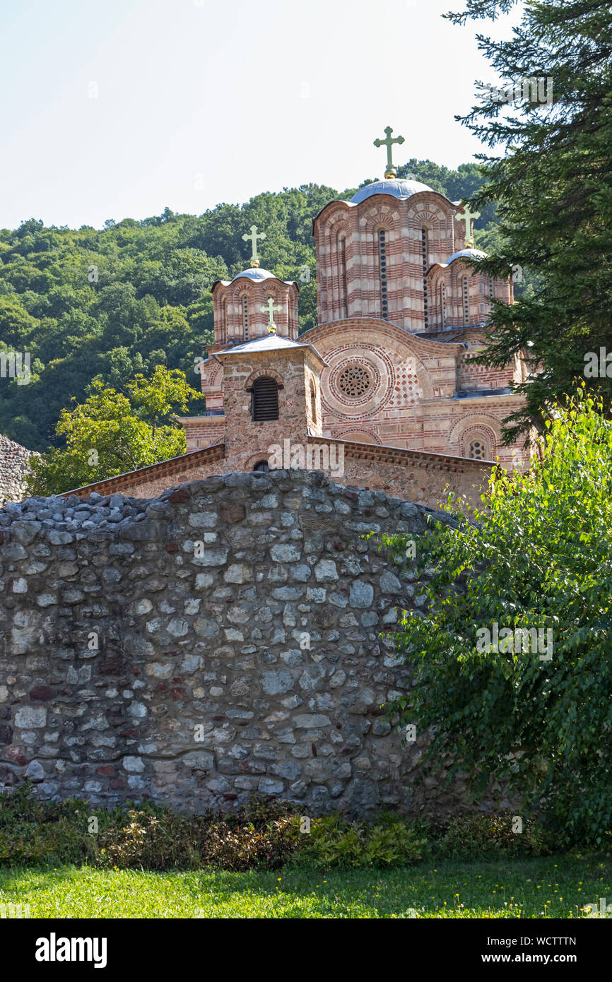 RAVANICA MONASTERY, SERBIA - AUGUST 11, 2019: Medieval Ravanica ...