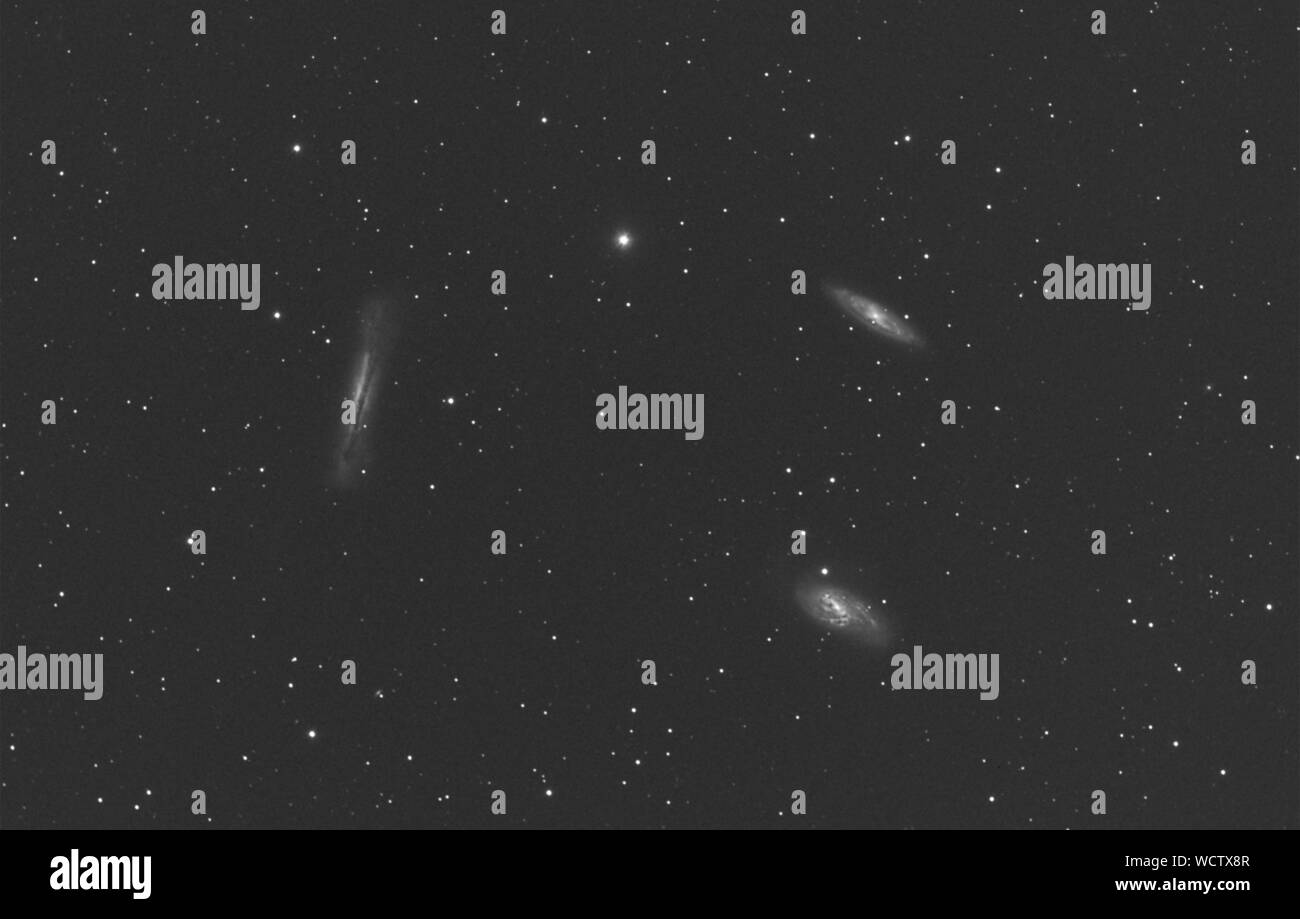 Milky way galaxy clusters Black and White Stock Photos & Images - Alamy