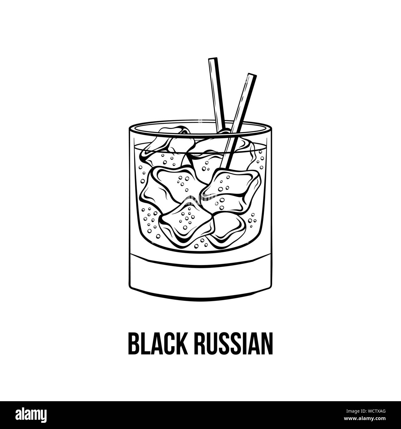 Ink drawing cocktail hi-res stock photography and images - Alamy