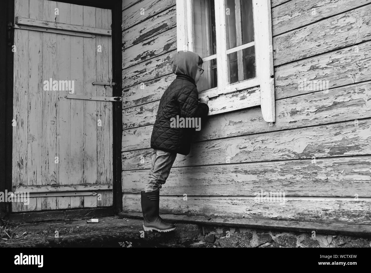 Peeping Through Window