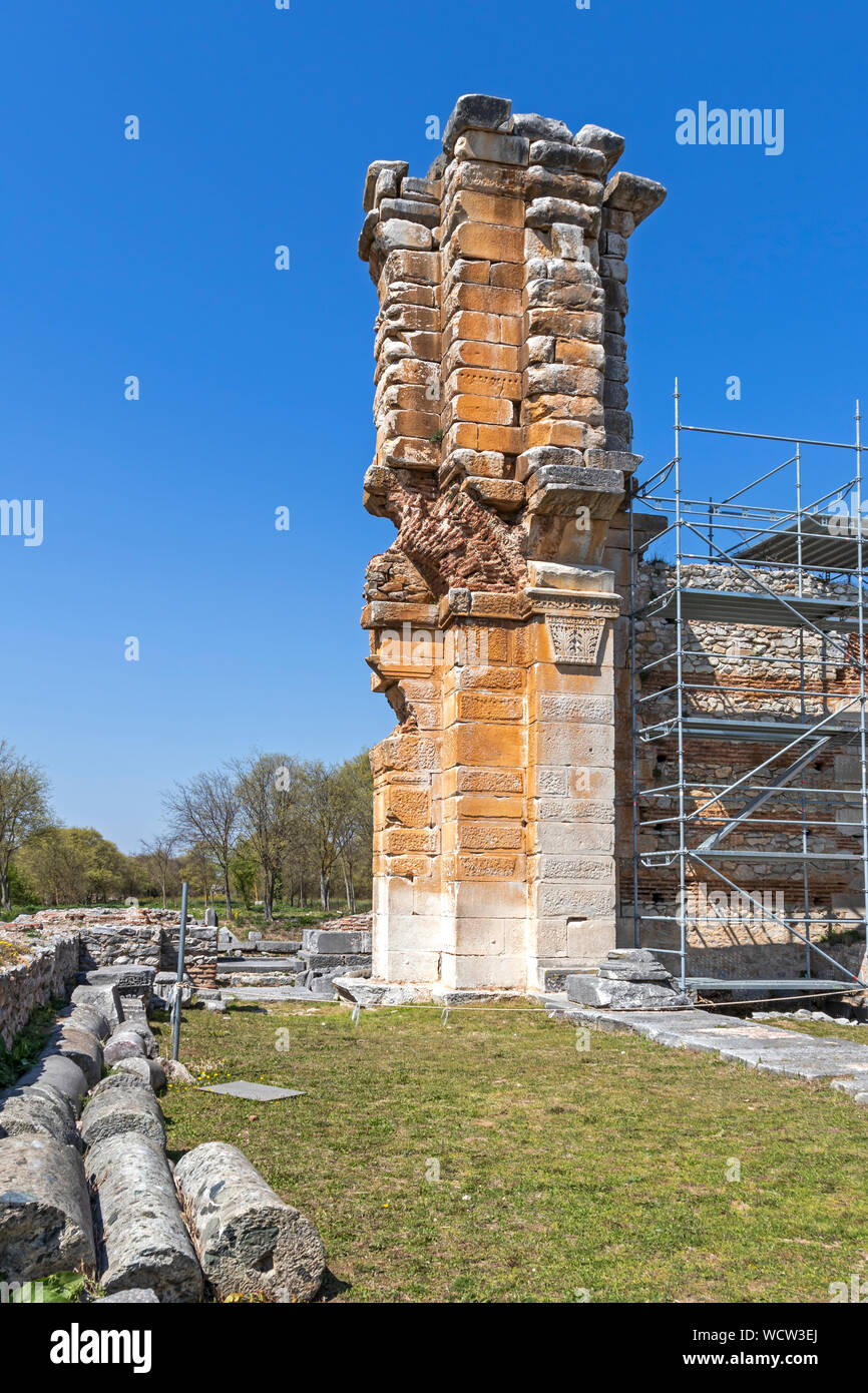 Ruins Of The Ancient Church In Philippi High Resolution Stock ...