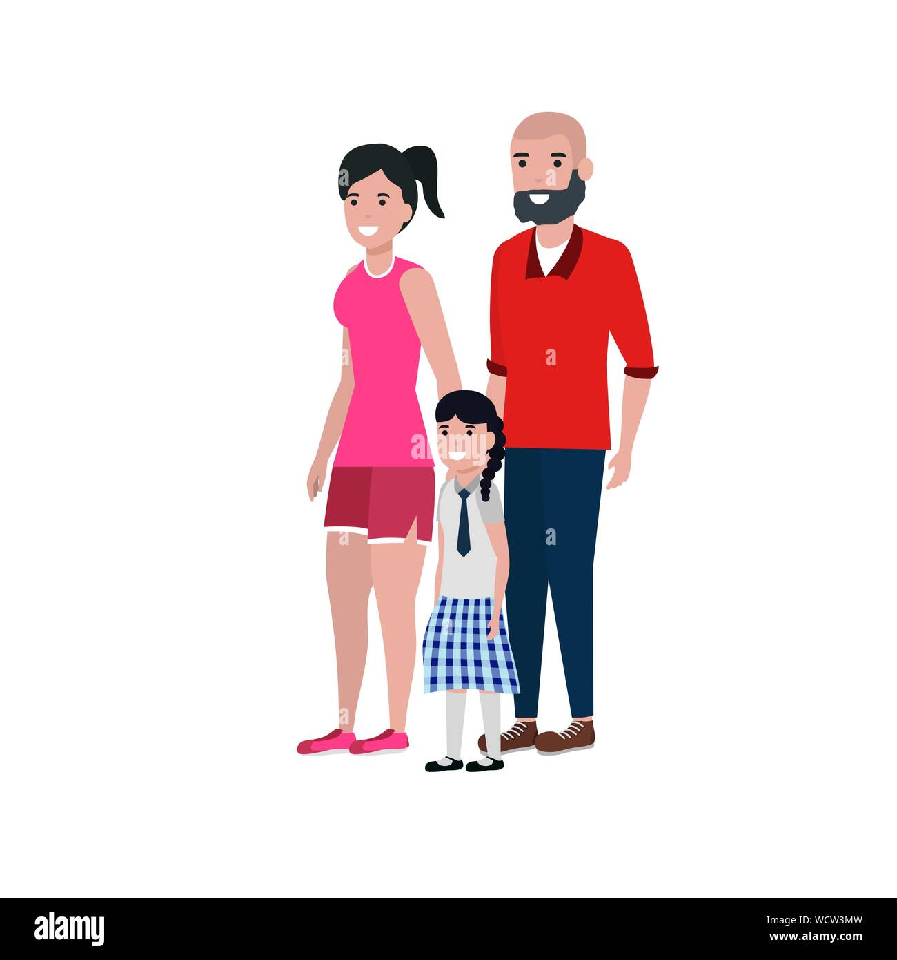 Isolated family members vector design Stock Vector Image & Art - Alamy