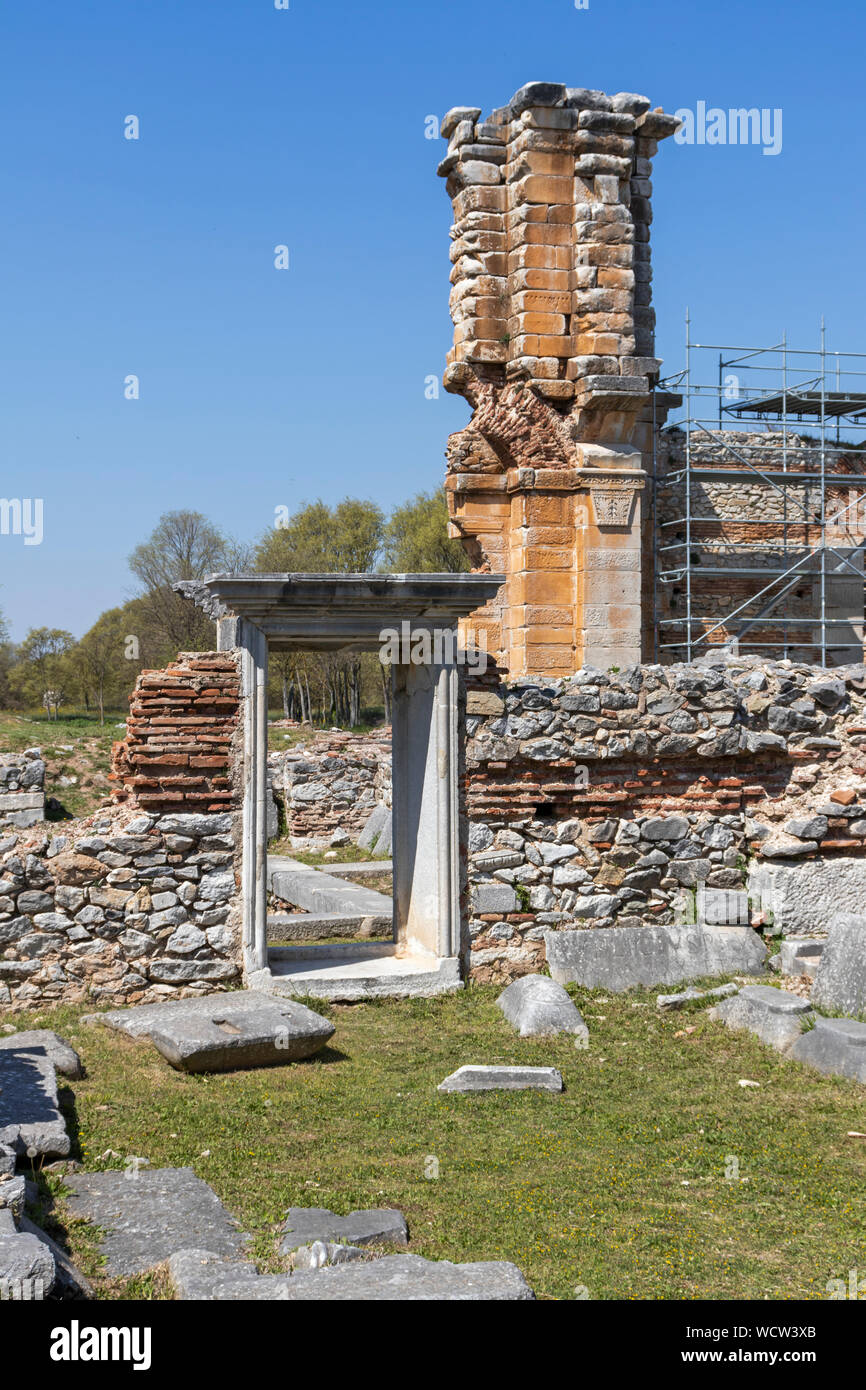 Ruins of the ancient church in philippi hi-res stock photography and ...