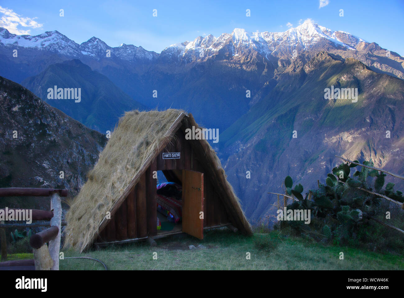 Cute thatched A frame huts on the Choquequirao trek, the "other Machu ...