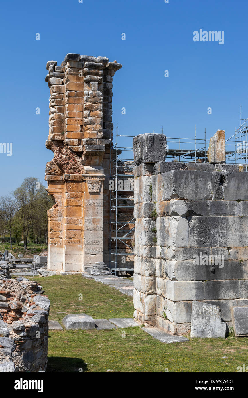 Ruins of the ancient church in philippi hi-res stock photography and ...