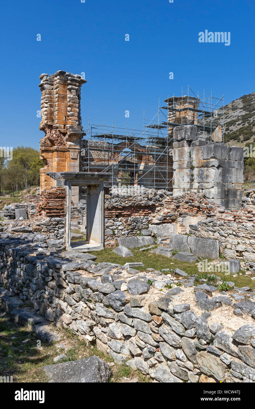 Ruins of the ancient church in philippi hi-res stock photography and ...