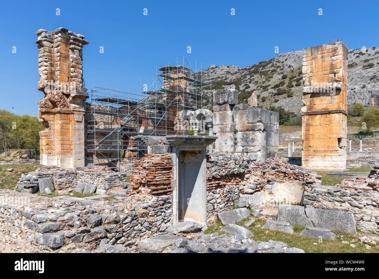 Ruins of the ancient church in philippi hi-res stock photography and ...
