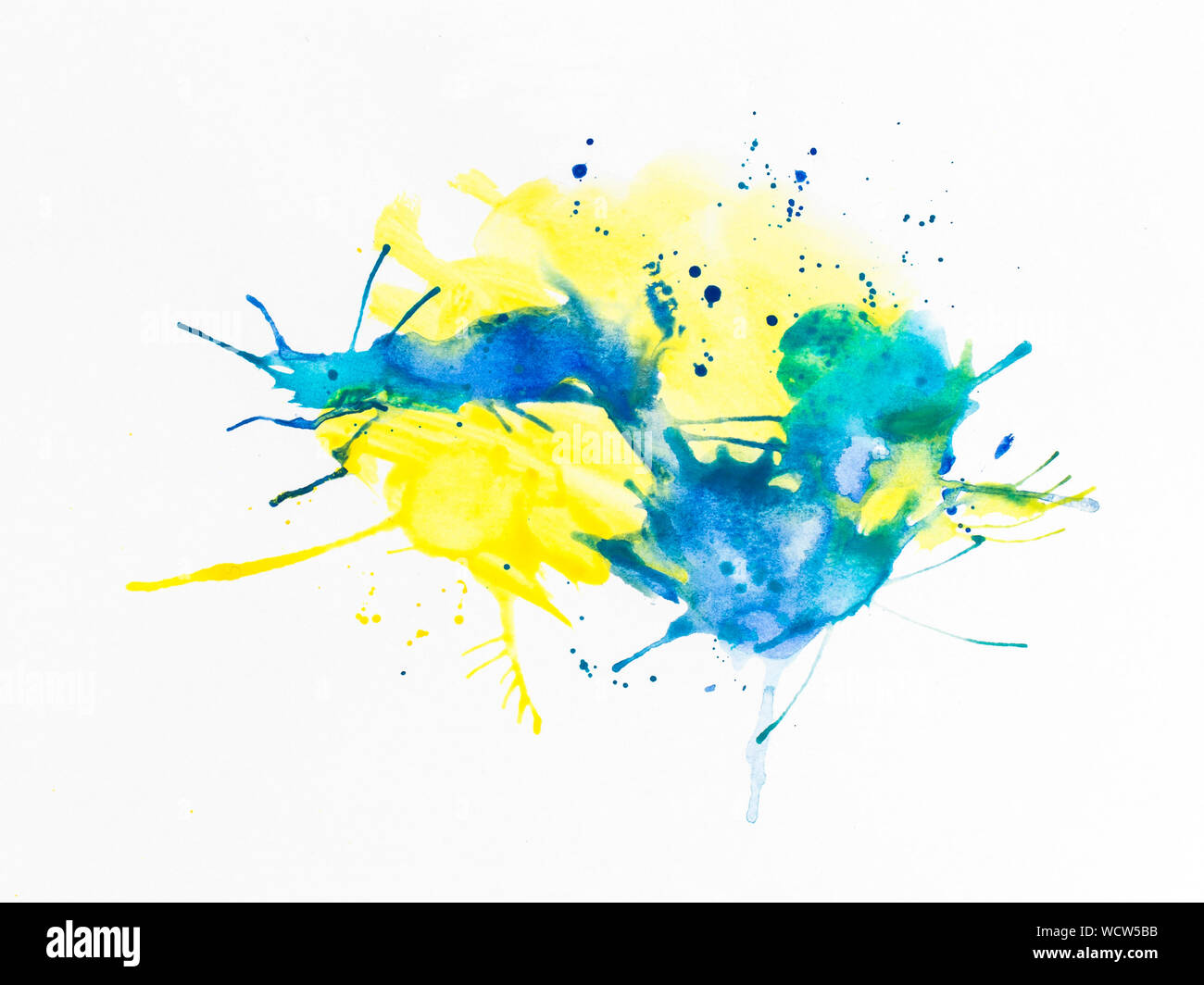 Yellow paint smudge hi-res stock photography and images - Alamy