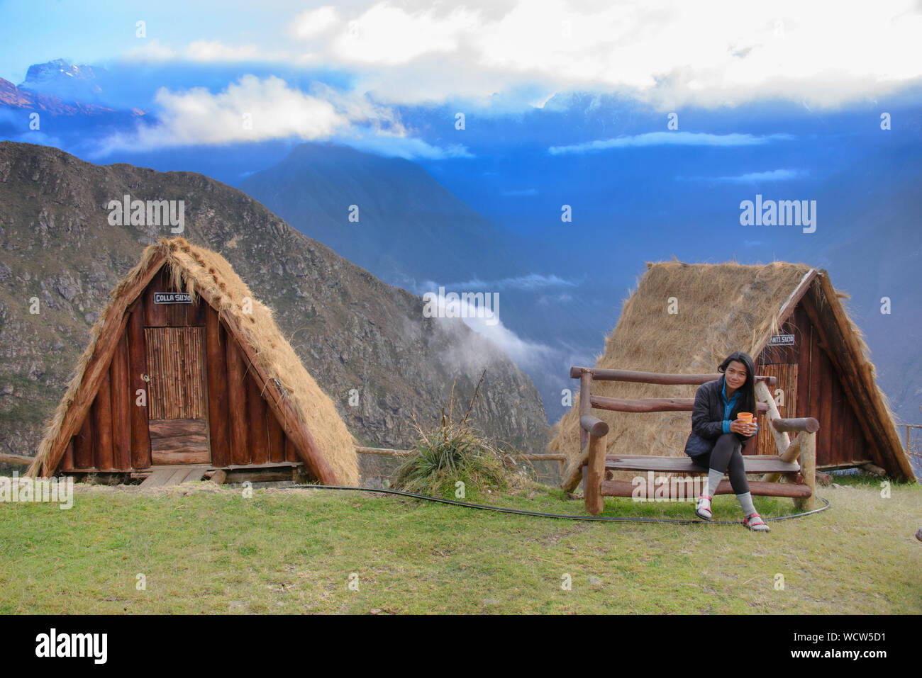 Cute thatched A frame huts on the Choquequirao trek, the "other Machu ...