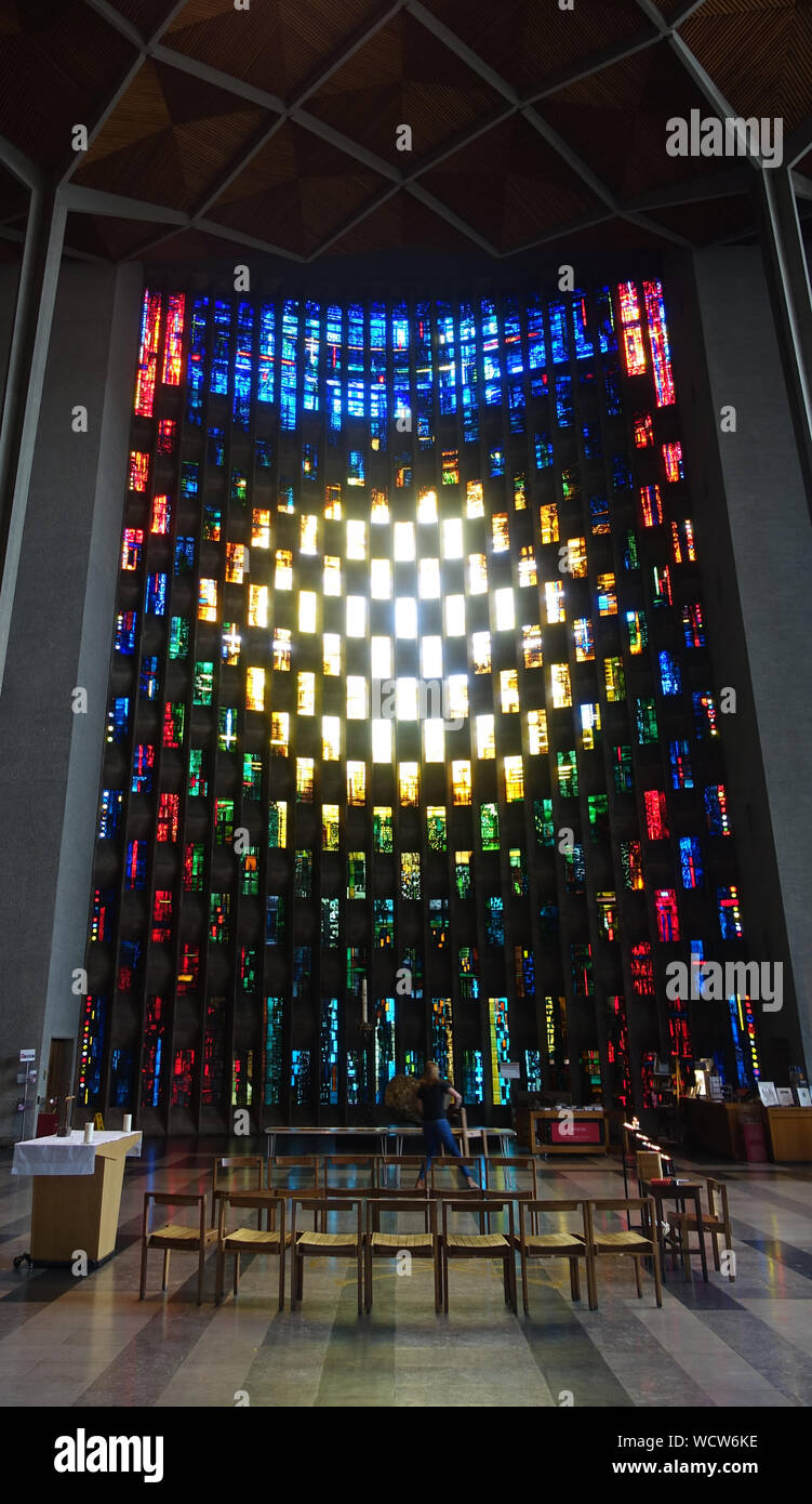 Stained glass window cathedral coventry hi-res stock photography and ...