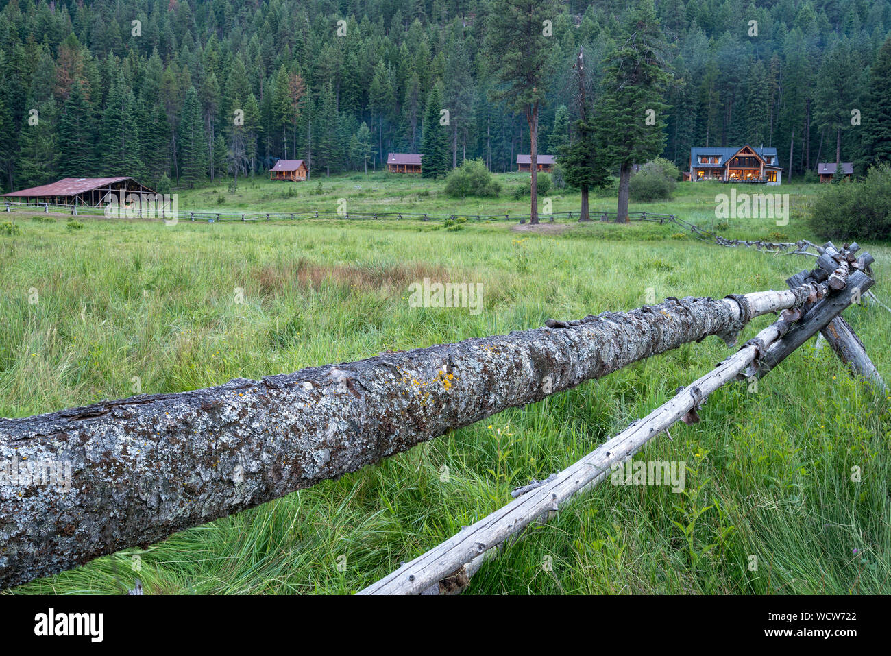 Minam River Lodge in Oregon's Wallowa Mountains Stock Photo - Alamy