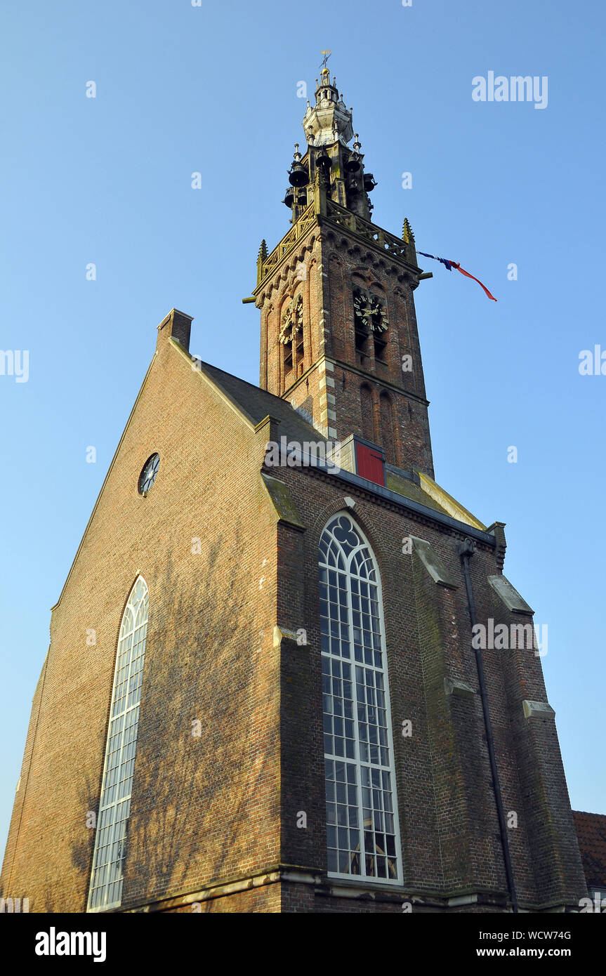 St. Nicolas church, downtown, Edam, Netherlands, Europe Stock Photo - Alamy