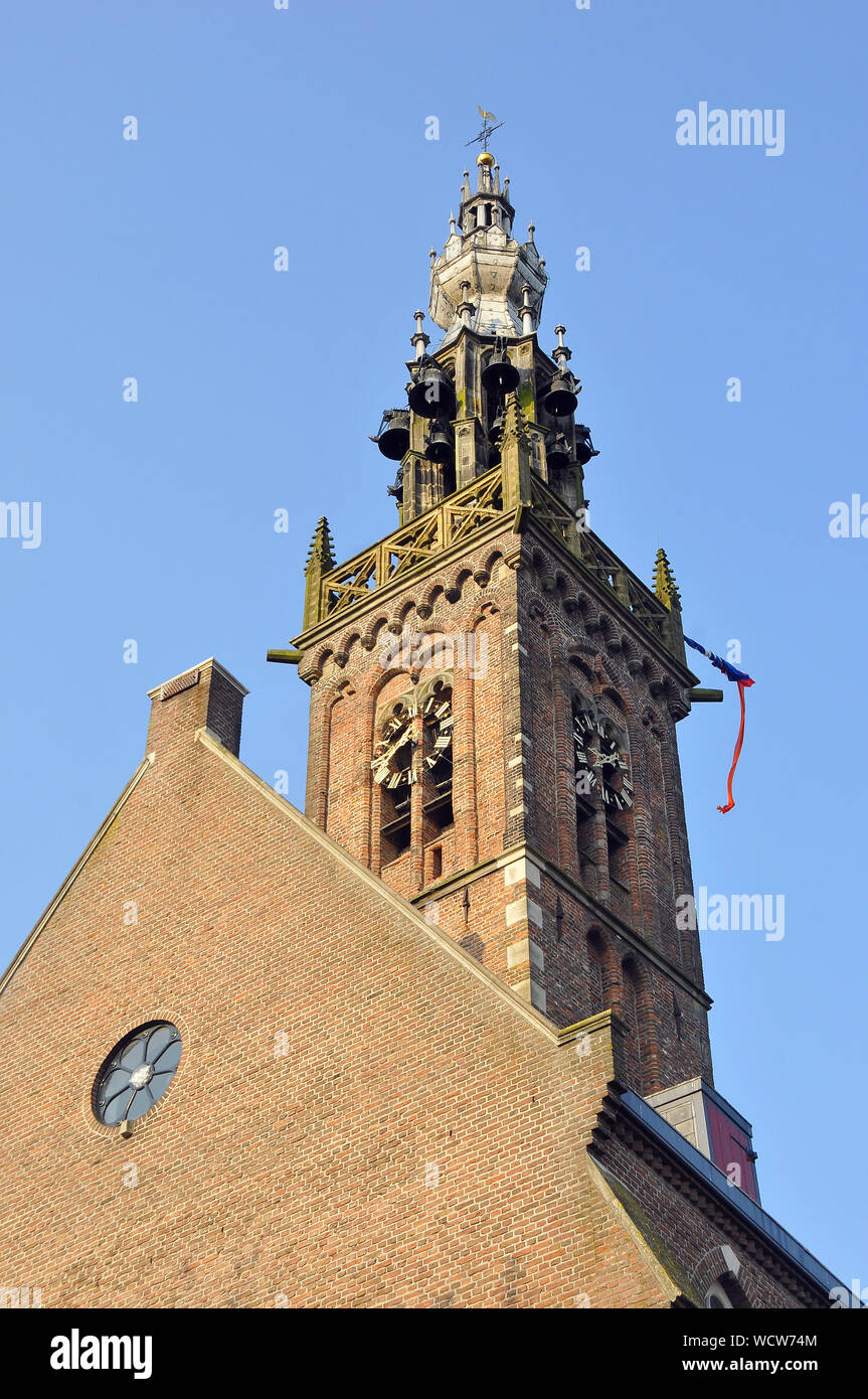 St. Nicolas church, downtown, Edam, Netherlands, Europe Stock Photo - Alamy