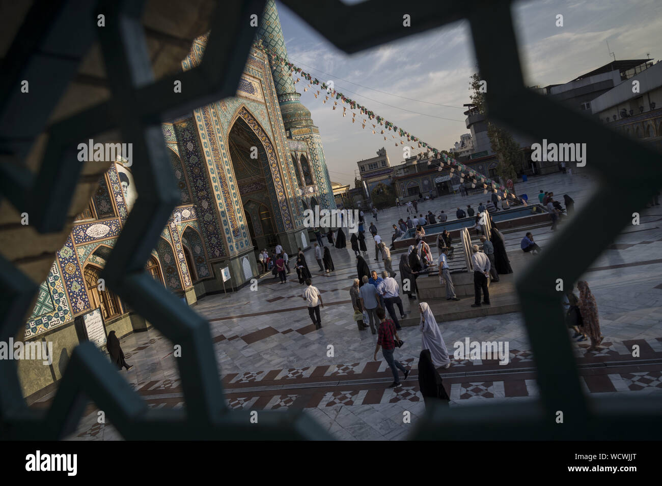 Tehran, Tehran, Iran. 28th Aug, 2019. Iranian Shiite Muslims visit the ...