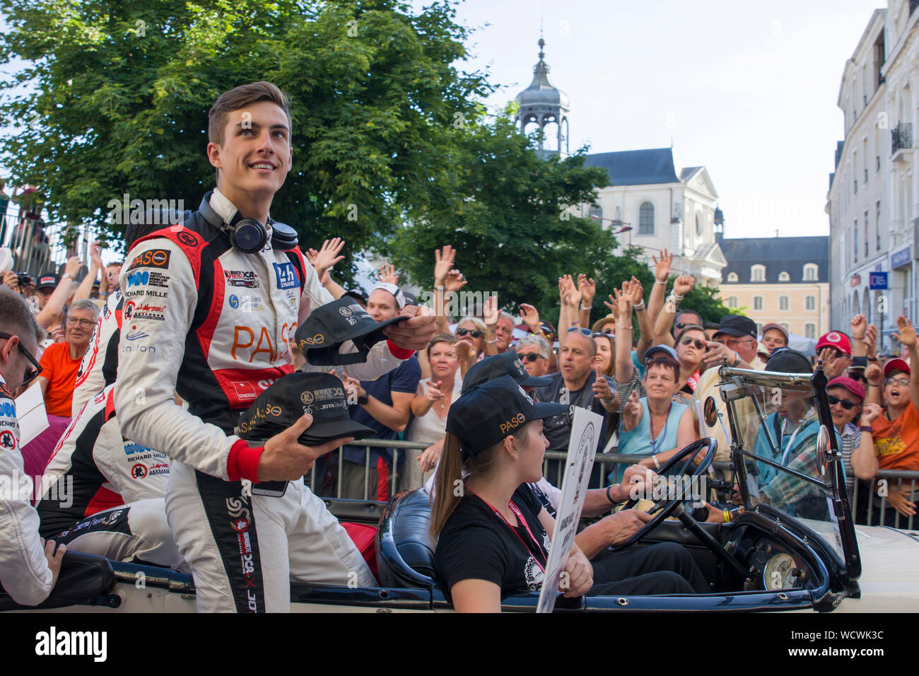 LE MANS, FRANCE - JUNE 16, 2017: Thomas Laurent french pilot with team ...
