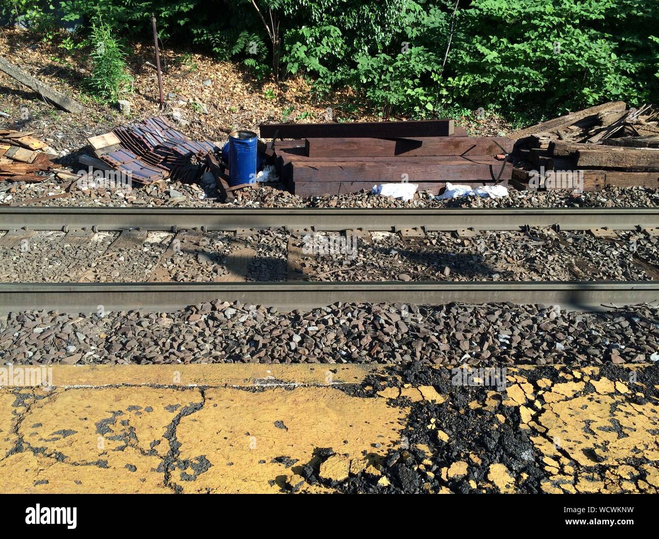 Railroad Track Side View High Resolution Stock Photography and Images ...