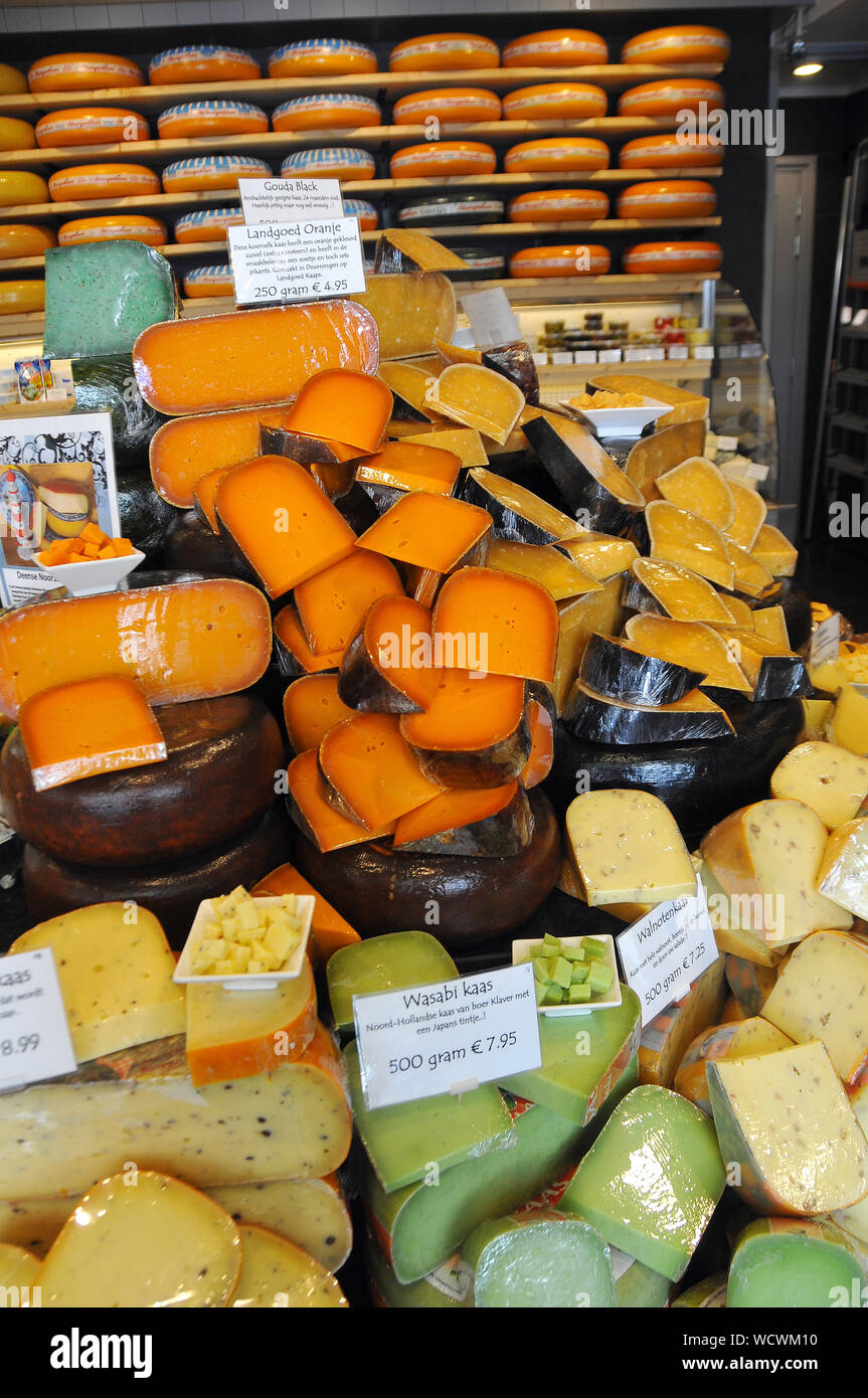 cheese shop, Gouda, South Holland, Netherlands, Europe Stock Photo - Alamy