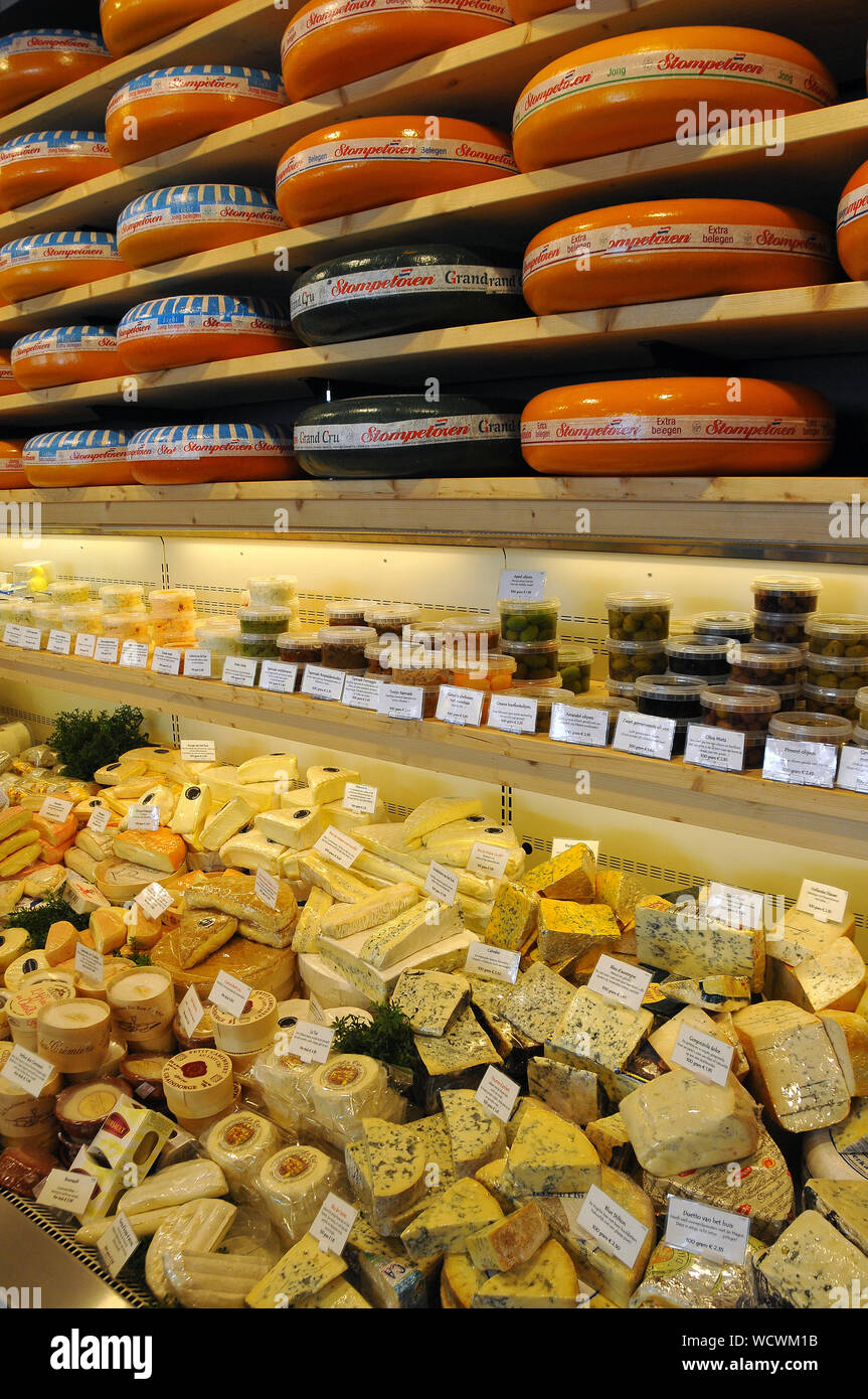 cheese shop, Gouda, South Holland, Netherlands, Europe Stock Photo - Alamy
