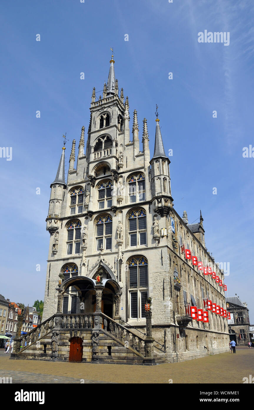 Town hall, Gouda, South Holland, Netherlands, Europe Stock Photo - Alamy