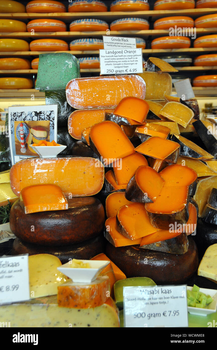 cheese shop, Gouda, South Holland, Netherlands, Europe Stock Photo - Alamy