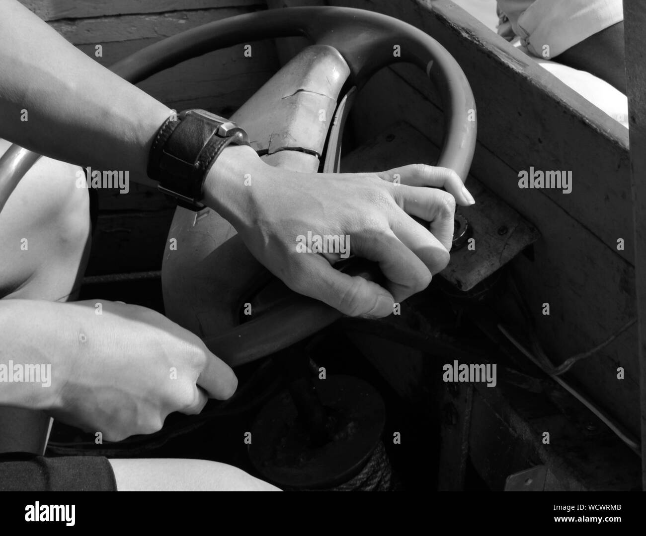 Man steering wheel hi-res stock photography and images - Alamy