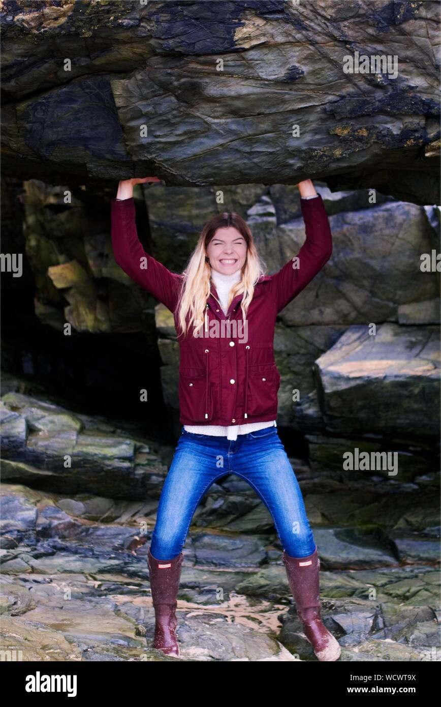 Picking up rock hi-res stock photography and images - Alamy