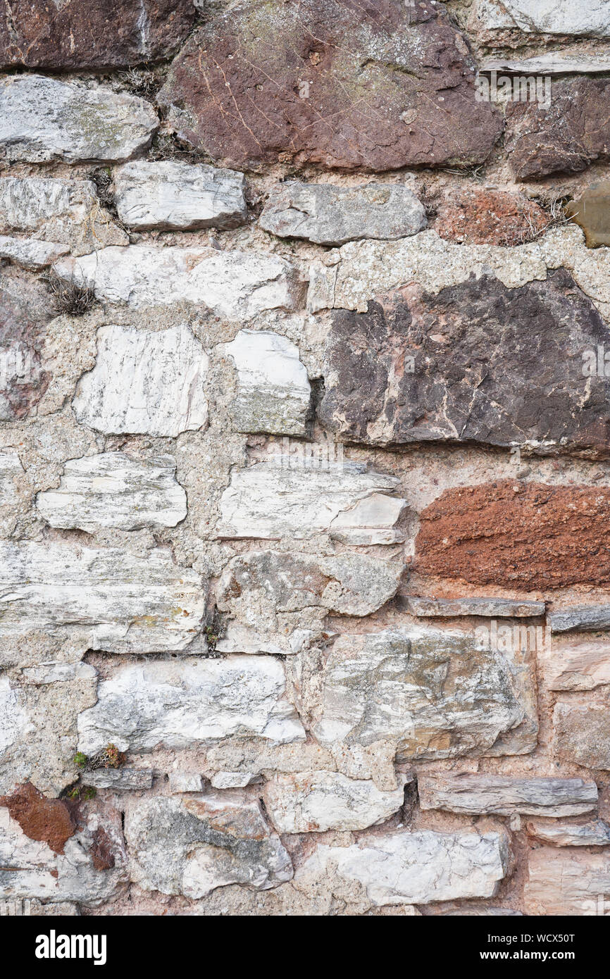 Part of a beautiful stone wall for background Stock Photo - Alamy