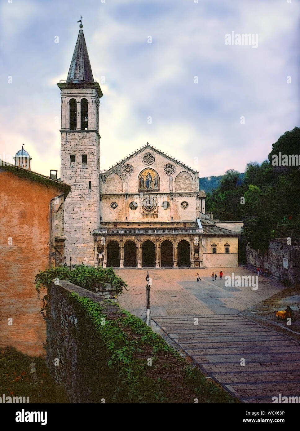 Spoleto.Cathedral of Santa Maria Assunta Stock Photo - Alamy