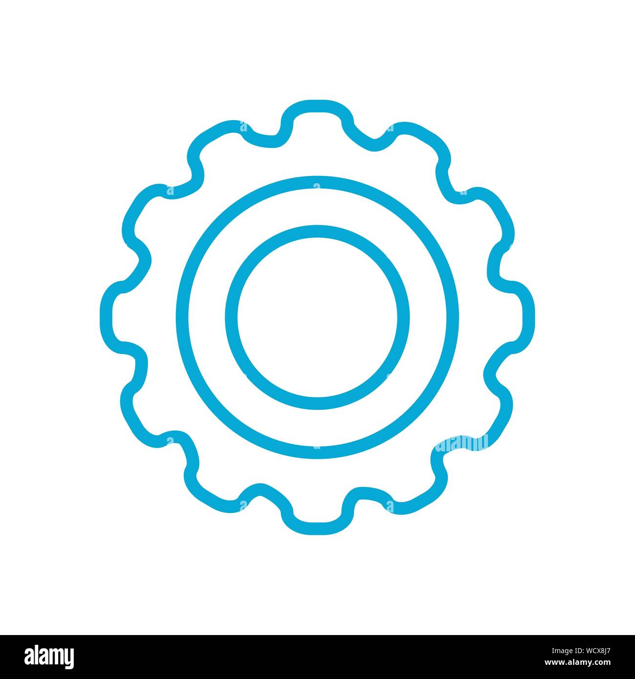 Isolated gear part design Stock Vector Image & Art - Alamy