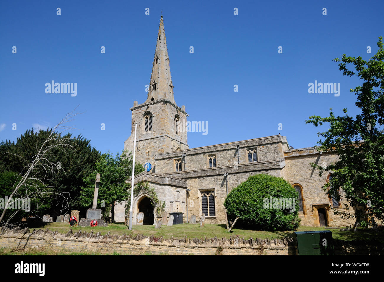 St Mary the Virgin Church, Podington, Bedfordshire Stock Photo - Alamy