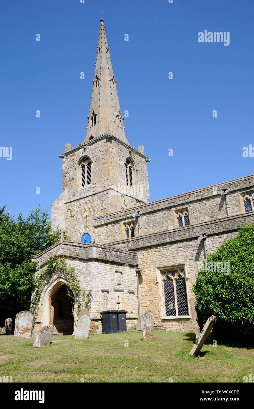St Mary the Virgin Church, Podington, Bedfordshire Stock Photo - Alamy